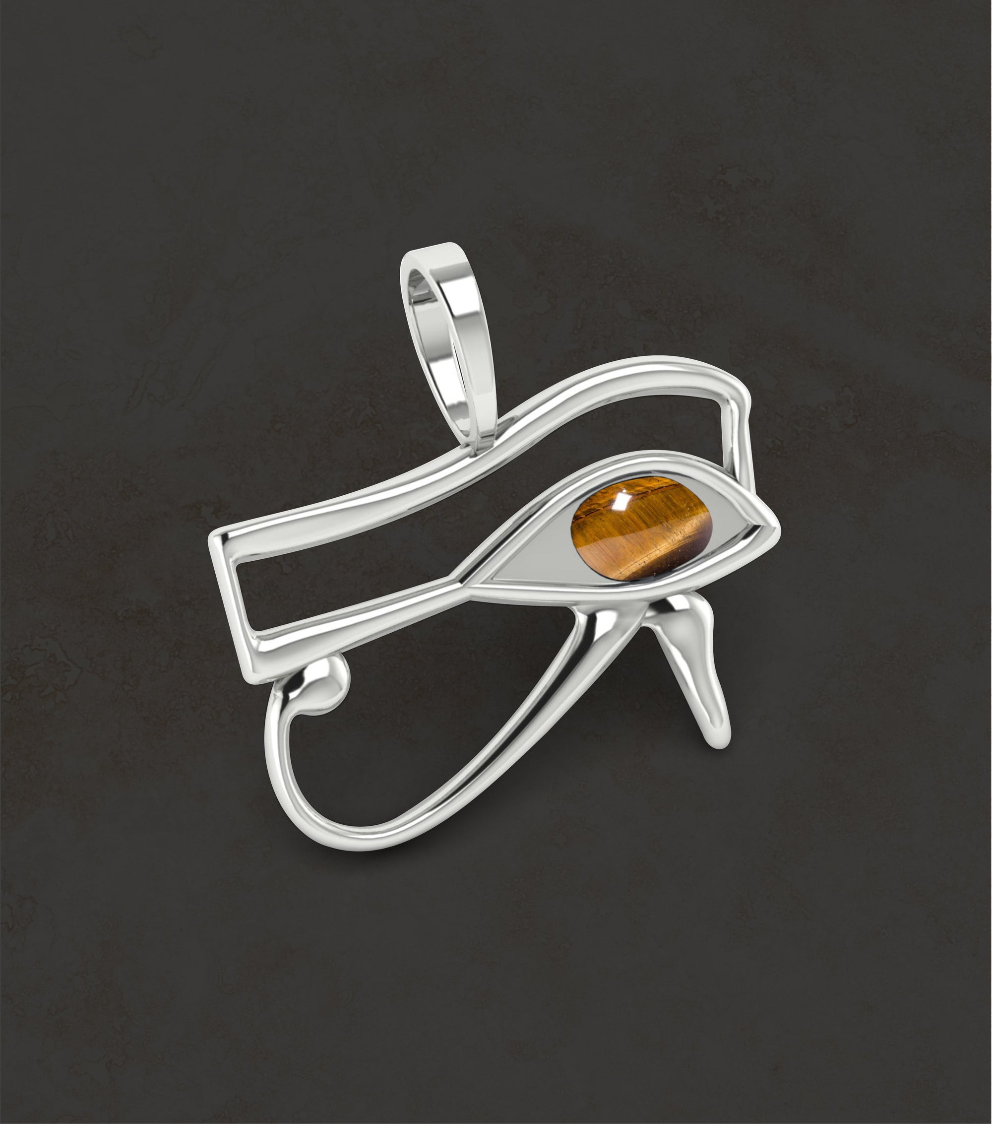 Sterling Silver Utchat "Eye of Heru" Pendant